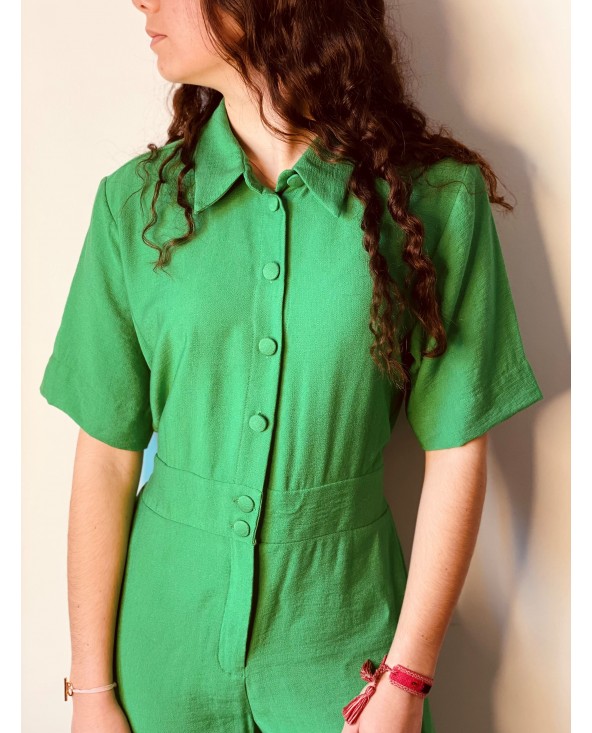 Combinaison Elodie - Verte - Ma Collection Bohème Taille (S, M, L..) XL